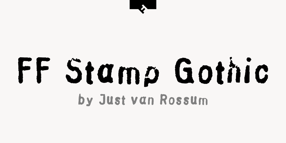FF Stamp Gothic Font | Webfont & Desktop | MyFonts