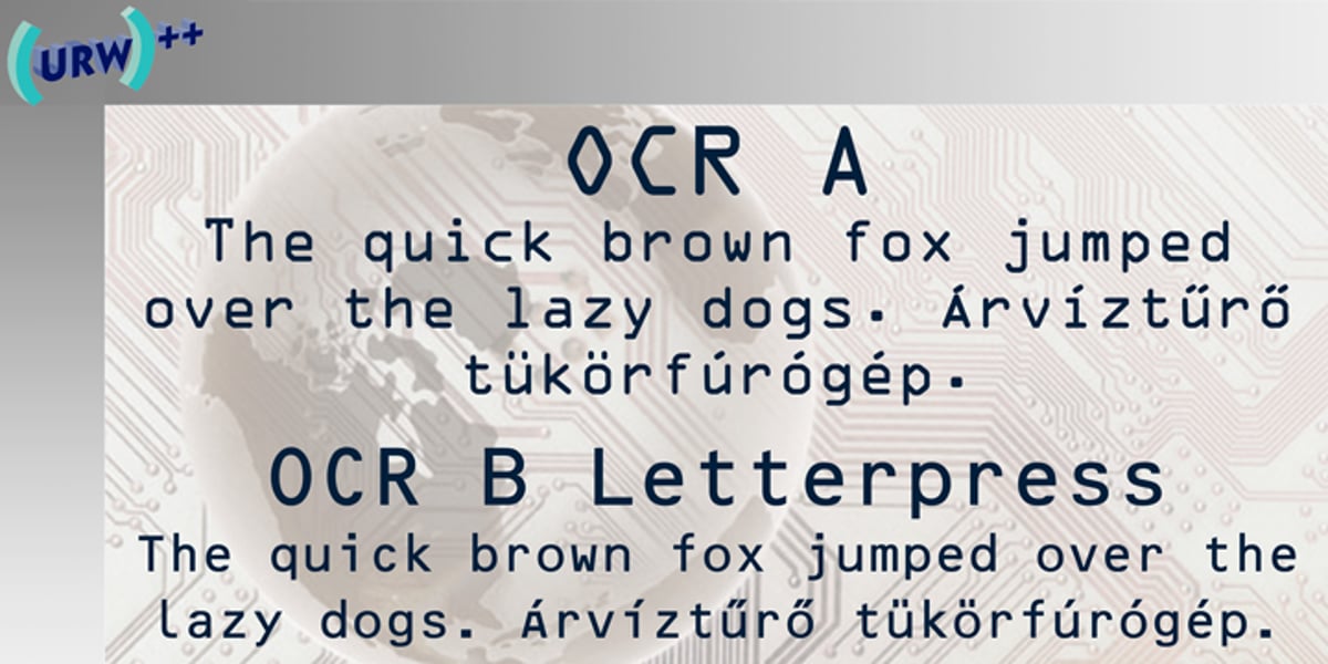OCR-A M Font | Webfont & Desktop | MyFonts