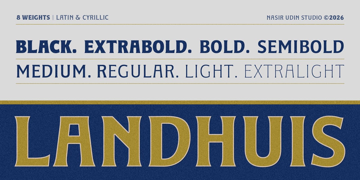Landhuis Font | Webfont & Desktop | MyFonts