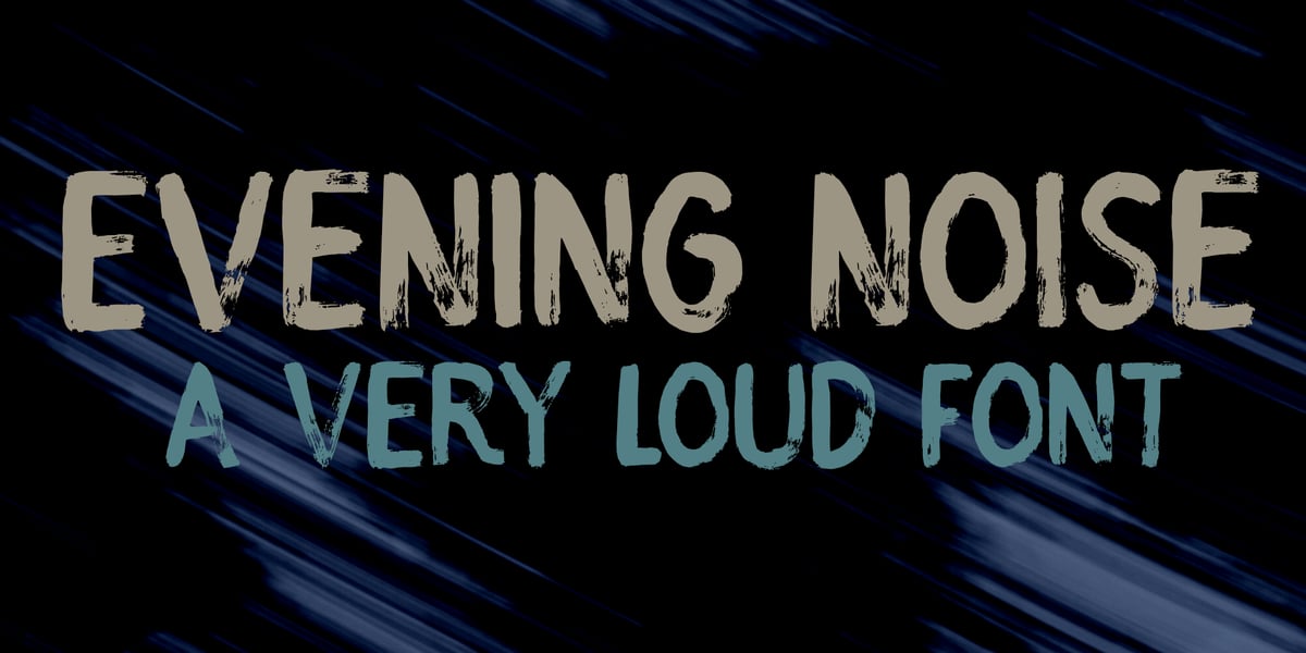 Evening Noise Font | Webfont & Desktop | MyFonts