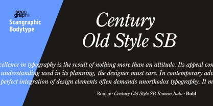 Century Old Style SB Font | Webfont & Desktop | MyFonts