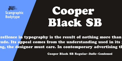 Cooper Black SB Font | Webfont & Desktop | MyFonts