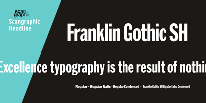 Franklin Gothic SH Font | Webfont & Desktop | MyFonts
