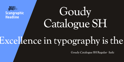 Goudy Catalogue SH Font | Webfont & Desktop | MyFonts