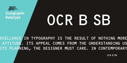 OCR B SB Font | Webfont & Desktop | MyFonts