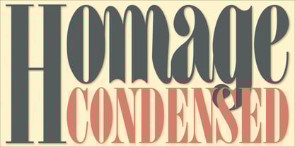 Homage Condensed Font | Webfont & Desktop | MyFonts