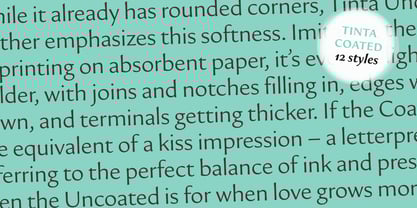 Tinta Coated Font | Webfont & Desktop | MyFonts