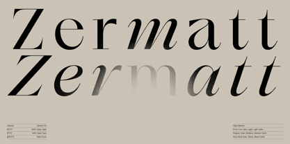 Zermatt Font | Webfont & Desktop | MyFonts