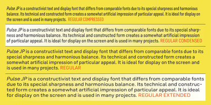 Pulse JP Compressed Font | Webfont & Desktop | MyFonts