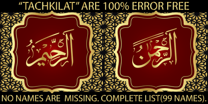 99 Names of ALLAH Elegant Font | Webfont & Desktop | MyFonts