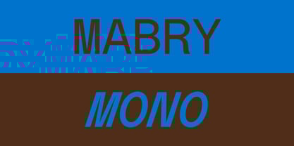 Mabry Mono Font | Webfont & Desktop | MyFonts