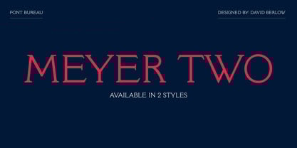 Meyer Two Font | MyFonts
