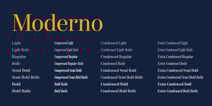 Moderno FB Font | MyFonts