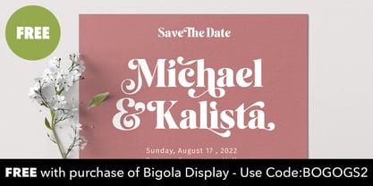 Bigola Display Font | Webfont & Desktop | MyFonts