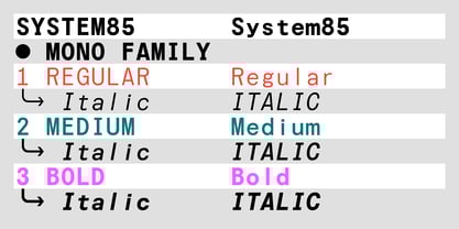 System85 Mono Font | Webfont & Desktop | MyFonts