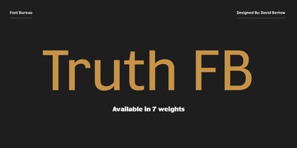 Truth Font | MyFonts