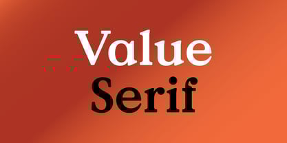 Value Serif Font | Webfont & Desktop | MyFonts