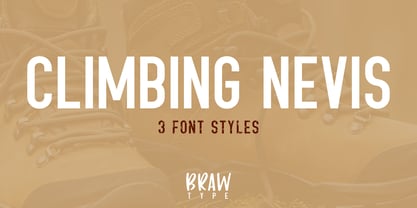 Climbing Nevis Font | Webfont & Desktop | MyFonts