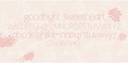 Goodnight Sweetheart Font | Webfont & Desktop | MyFonts