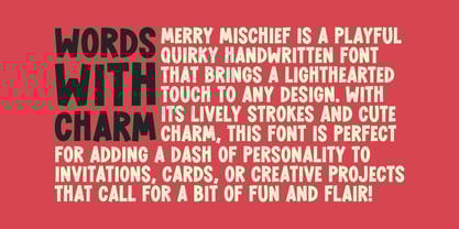 Merry Mischief Font | Webfont & Desktop | MyFonts