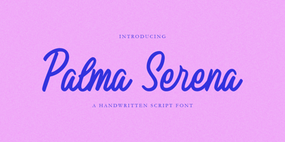 Palma Serena Font | Webfont & Desktop | MyFonts