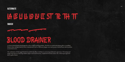 Blood Drainer Font | Webfont & Desktop | MyFonts