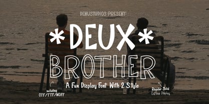 Deux Brother Outline Font | Webfont & Desktop | MyFonts