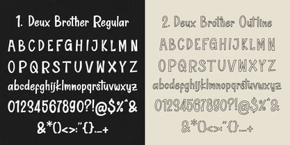 Deux Brother Outline Font | Webfont & Desktop | MyFonts