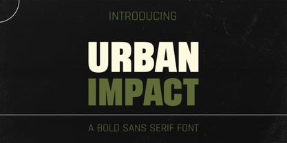 Urban Impact Font | Webfont & Desktop | MyFonts