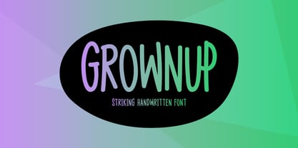 Grownup Font | Webfont & Desktop | MyFonts
