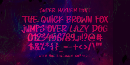 Super Mayhem Font | Webfont & Desktop | MyFonts