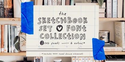 Sketchbook Set Font | Webfont & Desktop | MyFonts