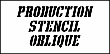 Production Stencil JNL Font | Webfont & Desktop | MyFonts