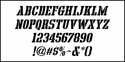 Production Stencil JNL Font | Webfont & Desktop | MyFonts
