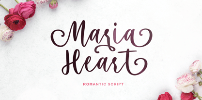 Maria Heart Font | Webfont & Desktop | MyFonts
