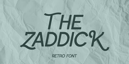 Zaddick Font | Webfont & Desktop | MyFonts