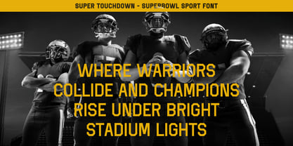 Super Touchdown Font | Webfont & Desktop | MyFonts
