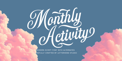 Monthly Activity Font | Webfont & Desktop | MyFonts