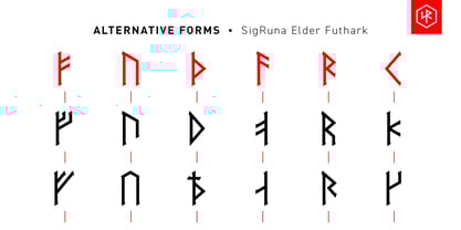 SigRuna Elder Futhark Font | Webfont & Desktop | MyFonts