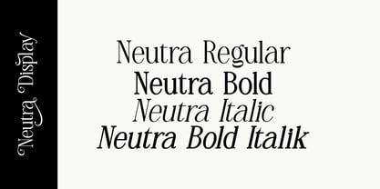 Neutra Display Font | Webfont & Desktop | MyFonts