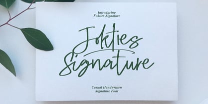 Fokties Signature Font | Webfont & Desktop | MyFonts
