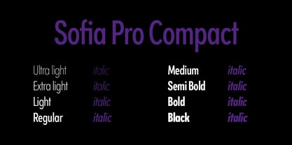 Sofia Pro Compact Font | Webfont & Desktop | MyFonts