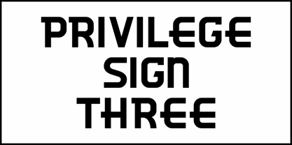 Privilege Sign Three JNL Font | Webfont & Desktop | MyFonts