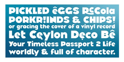 Ceylon Deco Font | Webfont & Desktop | MyFonts