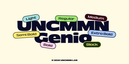 Uncmmn Genio Font | Webfont & Desktop | MyFonts
