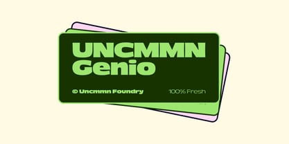 Uncmmn Genio Font | Webfont & Desktop | MyFonts