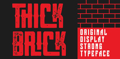 Thick Brick Font | Webfont & Desktop | MyFonts