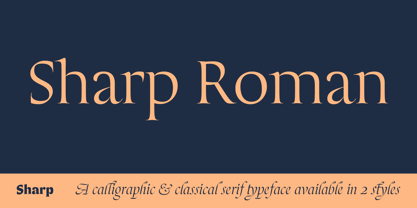 Sharp Roman Font | Webfont & Desktop | MyFonts
