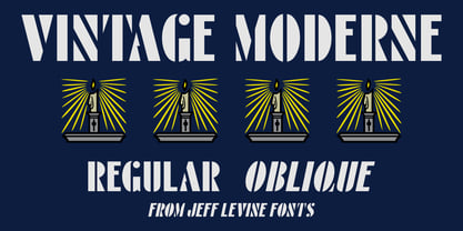 Vintage Moderne JNL Font | Webfont & Desktop | MyFonts