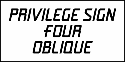 Privilege Sign Four JNL Font | Webfont & Desktop | MyFonts